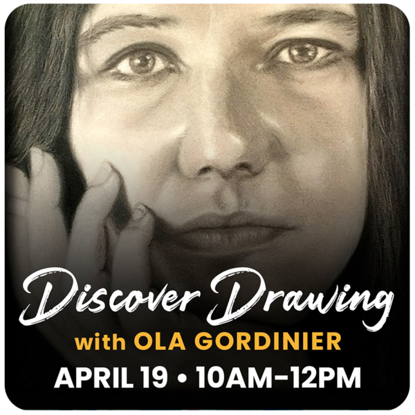 Discover Drawing with Ola Gordinier via ThunderTix