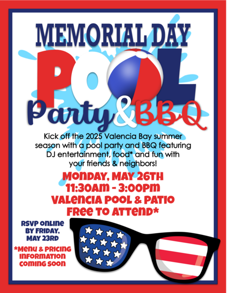 Memorial Day Pool Party & BBQ via ThunderTix