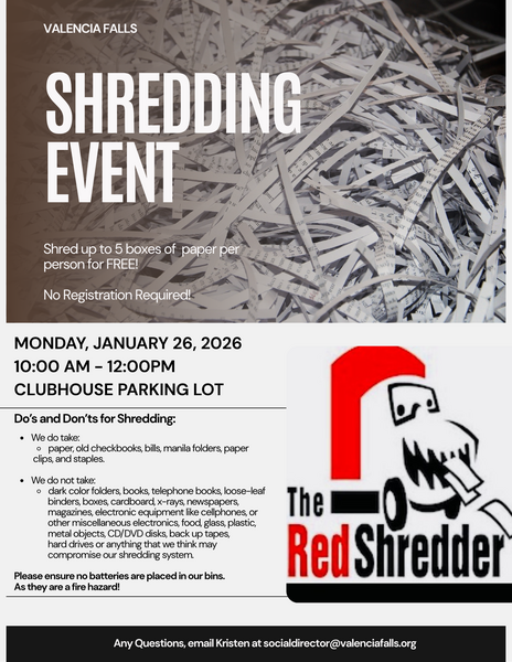 Valencia Falls Hoa via ThunderTix