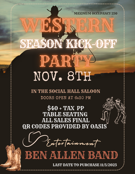 Western Season Kick Off Party via ThunderTix