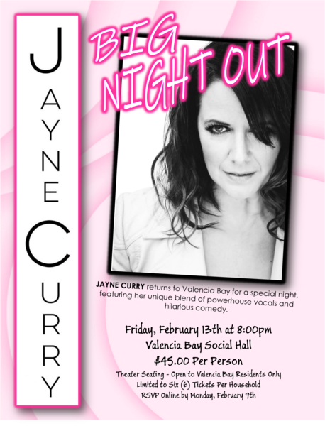 Special Show: Jayne Curry's Big Night Out via ThunderTix